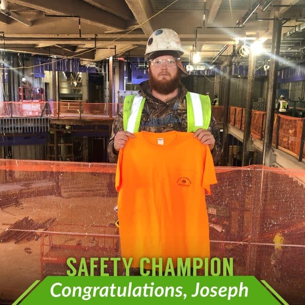 Safety Champion - Joseph Satterfield - Riddleberger Brothers, Inc