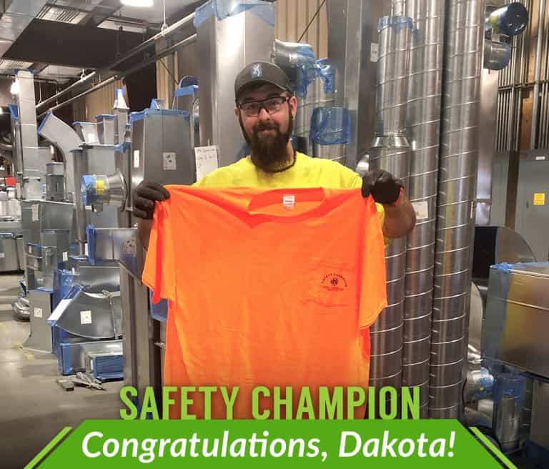 Safety Champion - Dakota Harris - Riddleberger Brothers, Inc