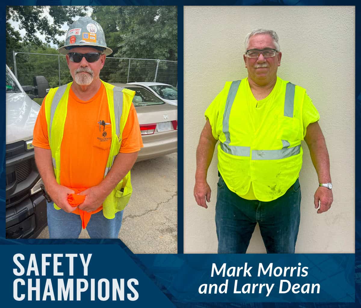 August Safety Champions - Riddleberger Brothers, Inc